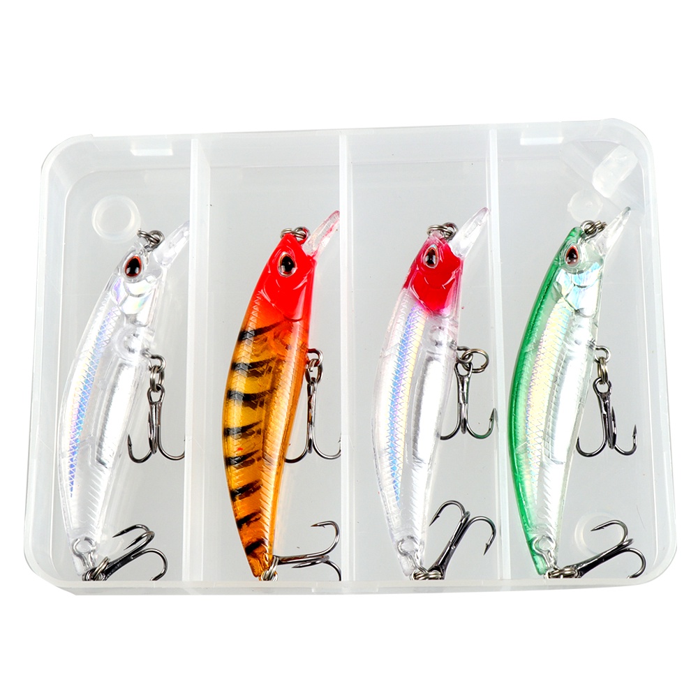 4pcs Set Lure for Fishing 8g/6.5g Sinking Minnow Fishing Lure Fishing Gear Water Long Throw Lure ...