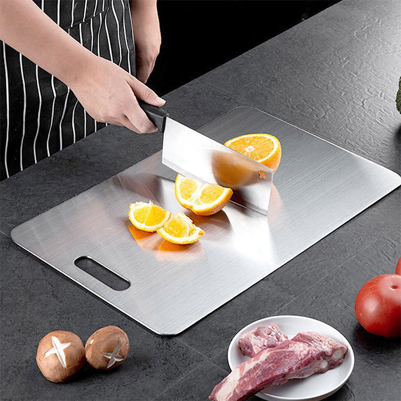 Titanium Chopping Board, 100% Pure Titanium Chopping Board, Double ...