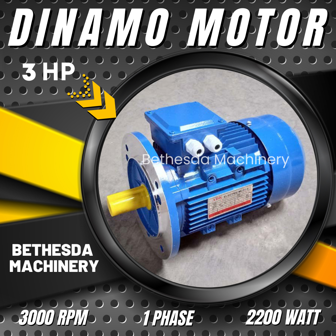 Elektro motor/dinamo 3 phase 3 HP 4 pole 3000RPM | Lazada Indonesia