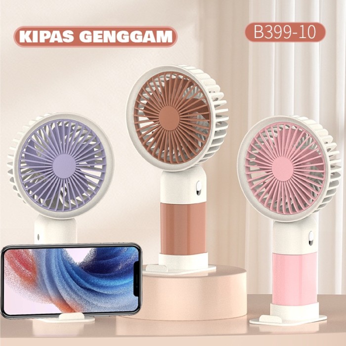 KiPAS ANGIN MINI B399-10 / KIPAS MINI PORTABLE MODEL CAS + HOLDER HP ...
