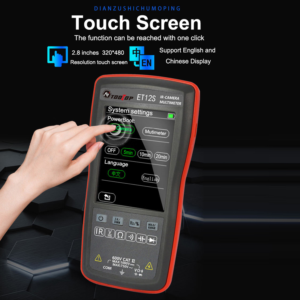 Et11s Et12s 2in1 Digital Thermal Imager Multimeter Thermal Imaging ...