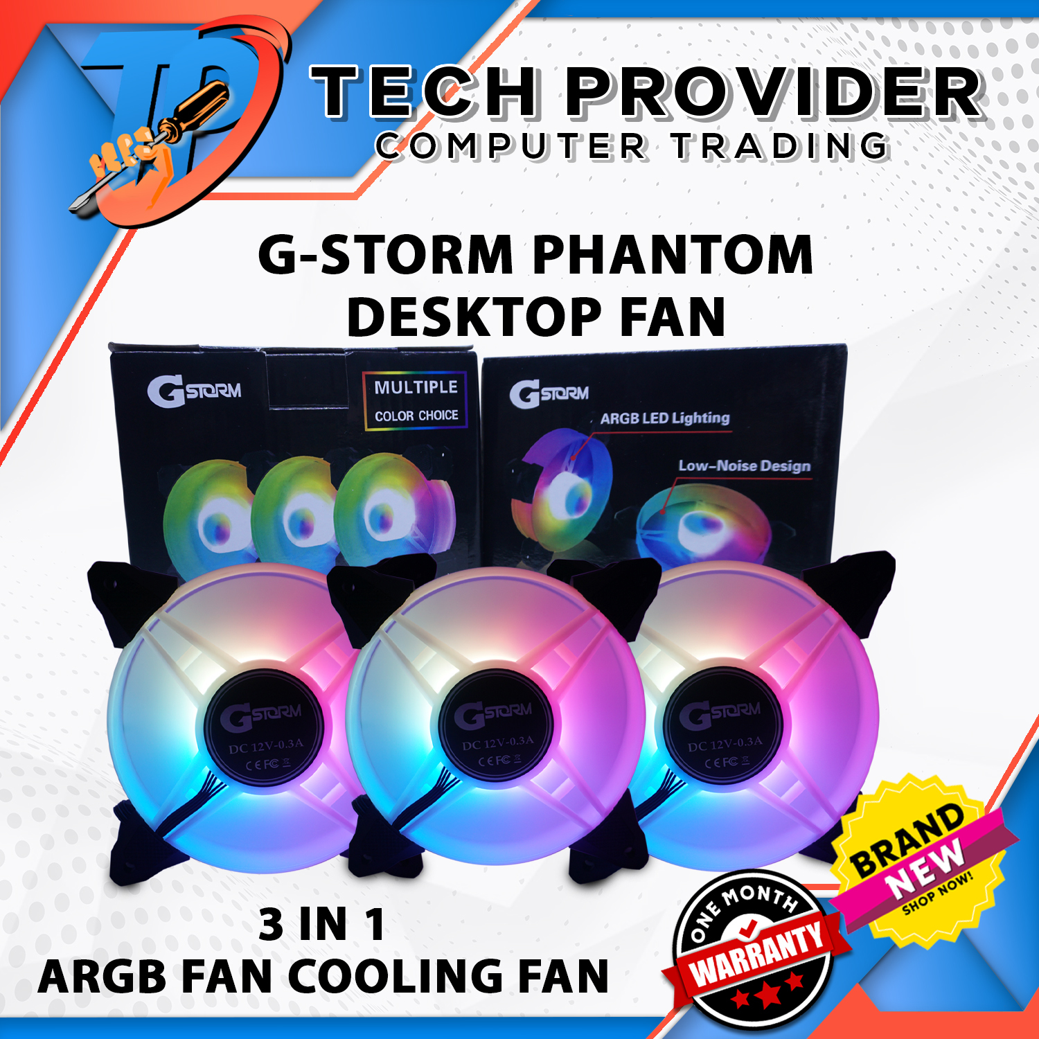 G-STORM Phantom Desktop FAN 3 in 1 ARGB Cooling Fan | We also have ...