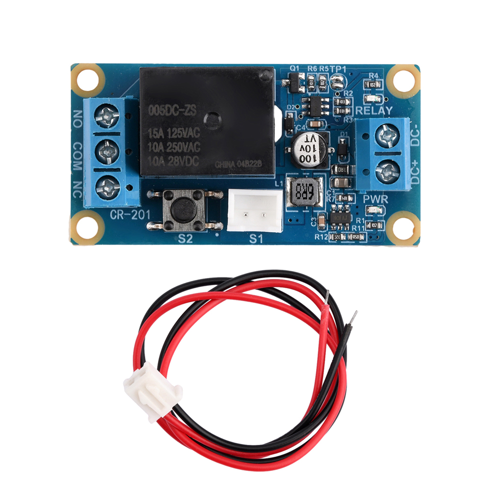 Dc5-28v 1 Way Single Key Bistable One Key Start S Self Locking Relay ...