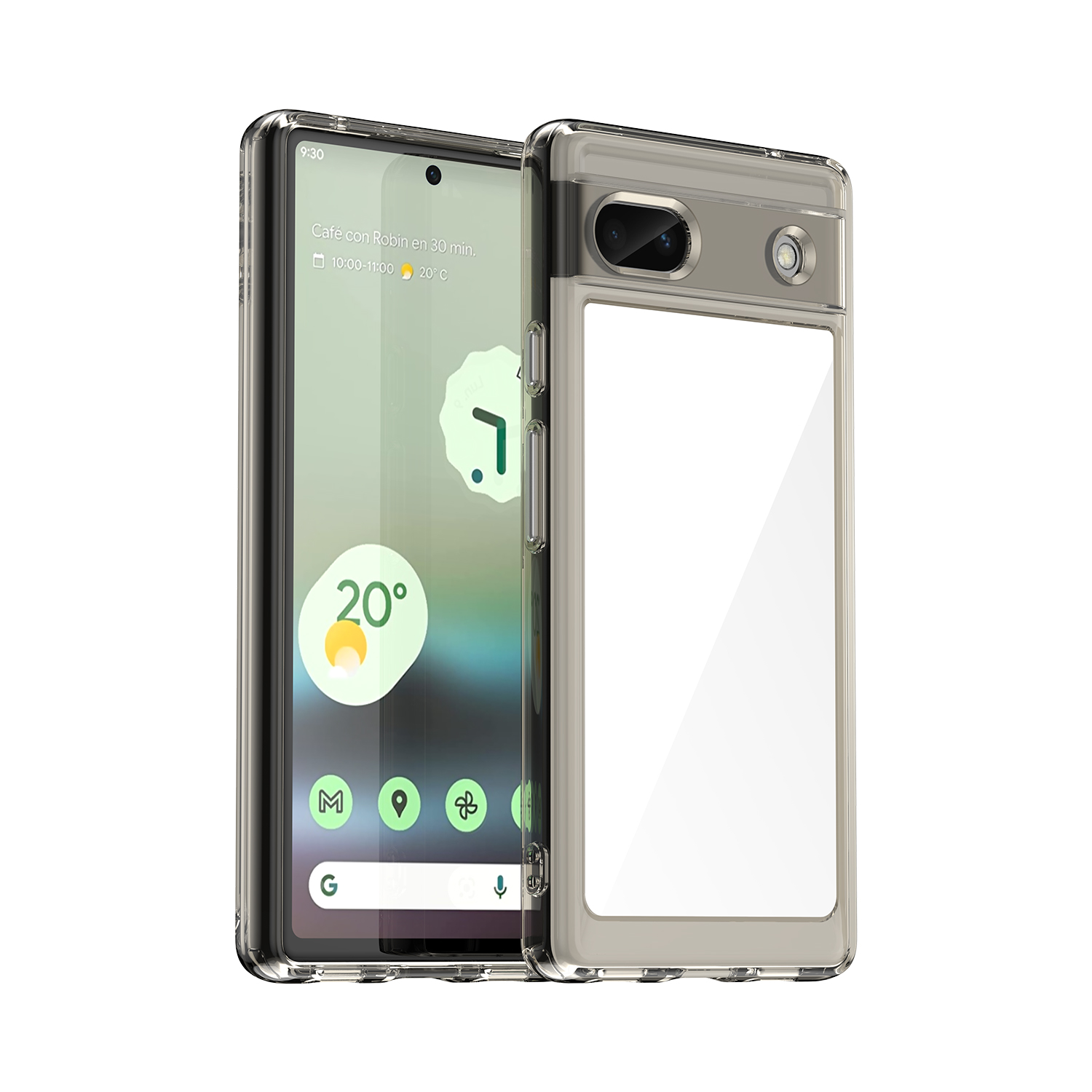 Google Pixel 7A Case, Clear Designed Shockproof Phone Case, Bumper ...