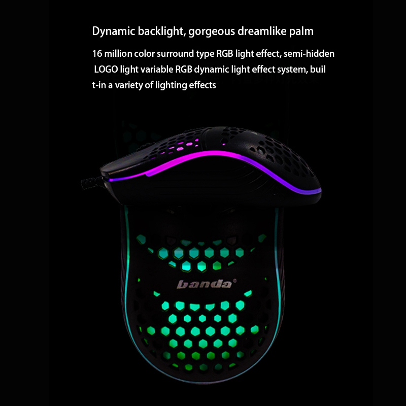 Banda B800 Computer Mouse Four-Speed Adjustable 1600Dpi Ultra-Thin ...