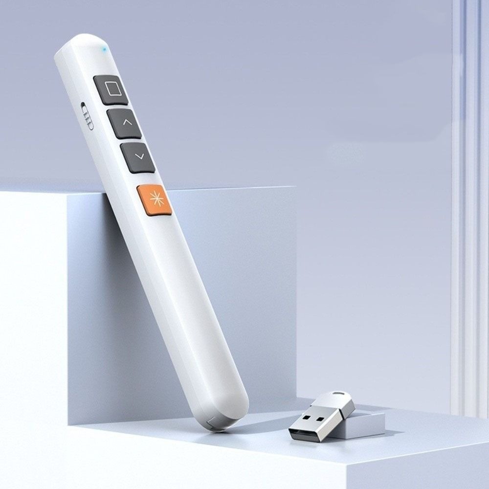 Comfortable Grip 2.4GHz Wireless Presentation Clicker Infrared Remote ...