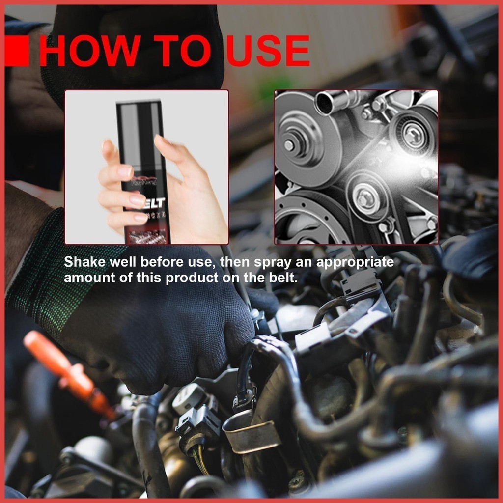 Car Engine Belt Lubricant 100ml Automobile Engine Belt Dressing Spray ...