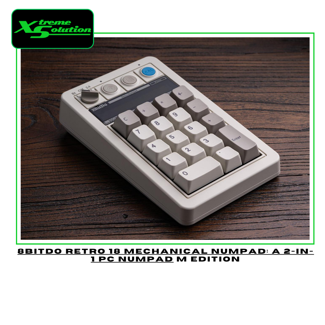 8BitDo Retro 18 Mechanical Numpad: a 2-in-1 PC numpad | Lazada Singapore