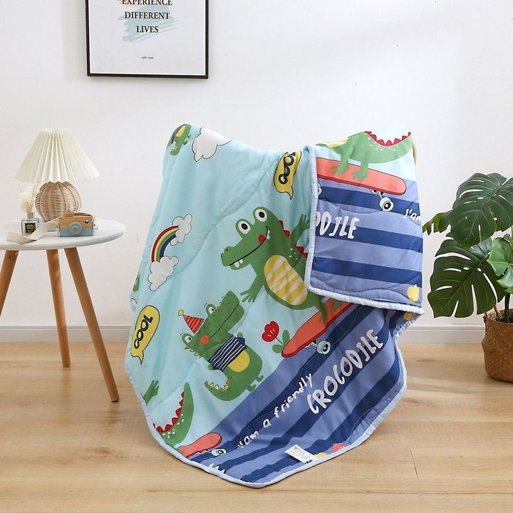 Single Size Children's Quilt Baby Blanket Cartoon Comfortable Selimut ...