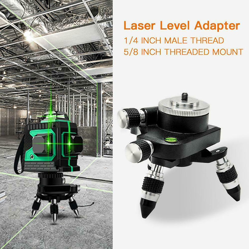 12 Line Laser Level Adapter 360° 3D Cross Beam Self Leveling Measure ...