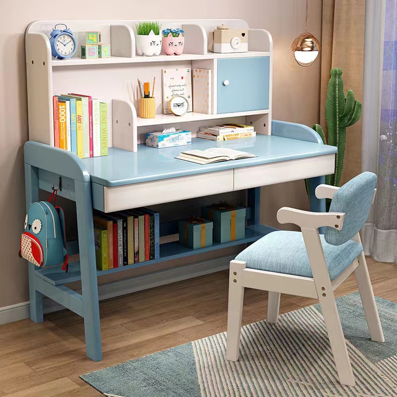 Solid Wood Height Adjustable Study Table * 2022 Enhanced * Rubber Wood ...