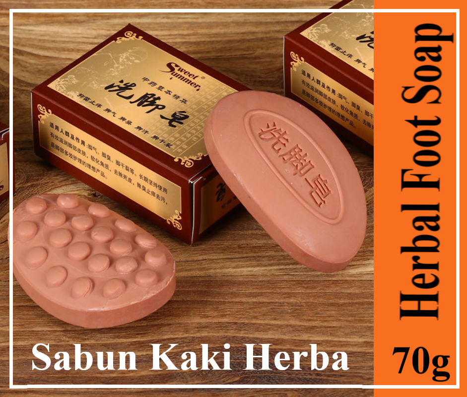 Herbal Foot Soap Sabun Kaki Herba 中药草本洗脚肥皂草药洗脚皂抗菌止痒脚气脚臭脚汗脚干裂 Feet Soap ...