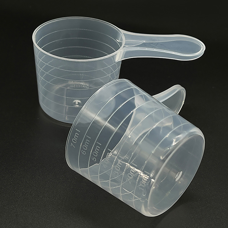 5PCS 70ML Plastic Measuring Cup With Scale Transparent Mixing Cup ...