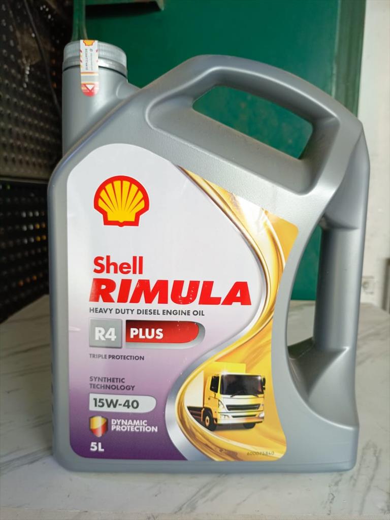 Oli Mesin Diesel Shell Rimula R4 Plus Synthetic 15W-40 5 Liter Galon | Lazada Indonesia