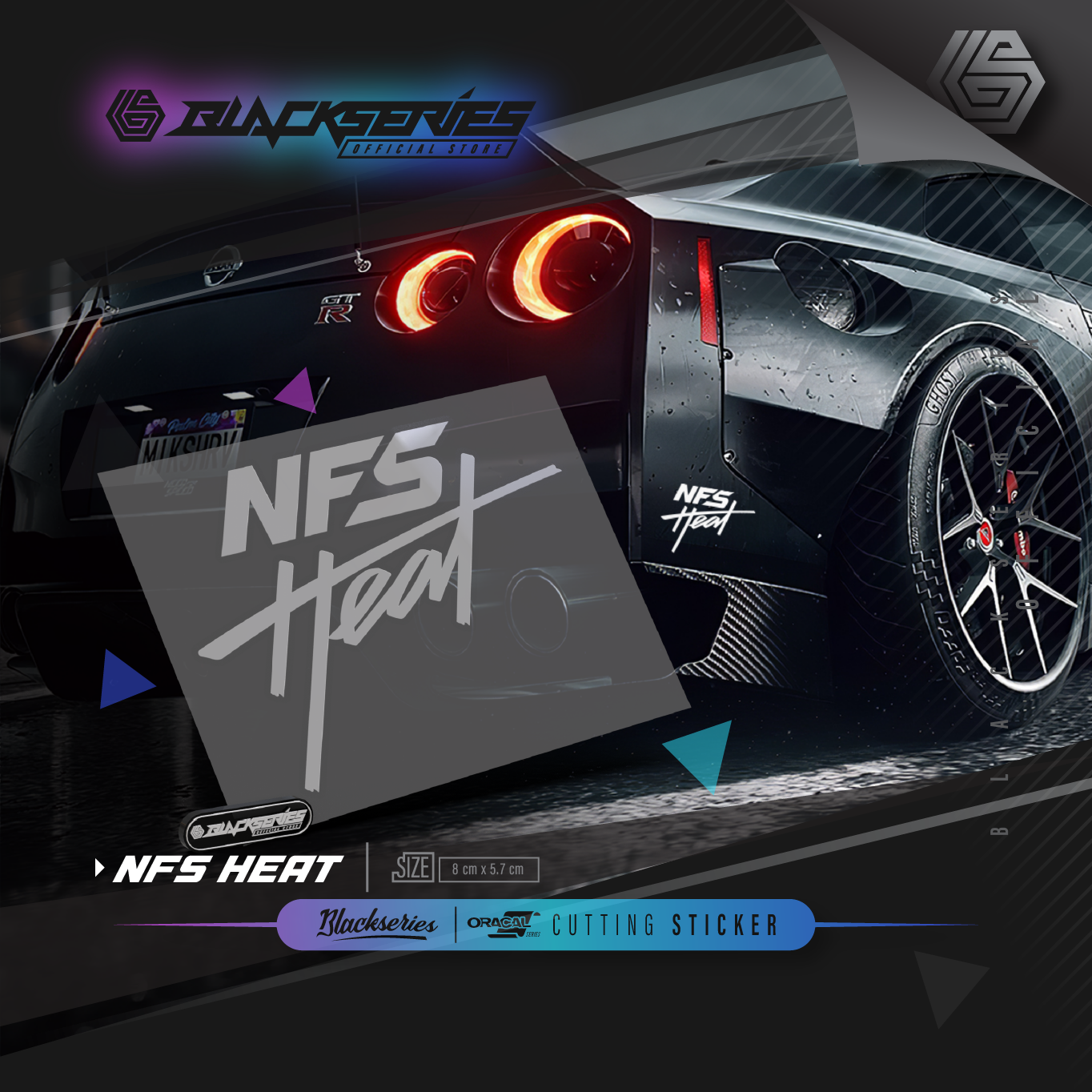 Cutting Sticker NFS Heat | Stiker NFS Heat | Need For Speed | Lazada ...