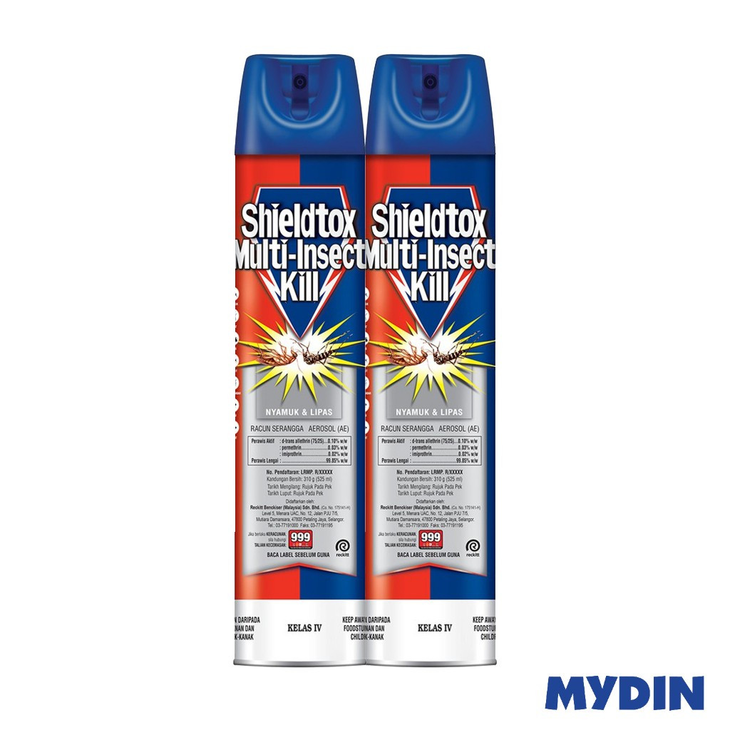 Shieldtox Multi-Insect Killer Spray Aerosol (2 x 525ml) | Lazada