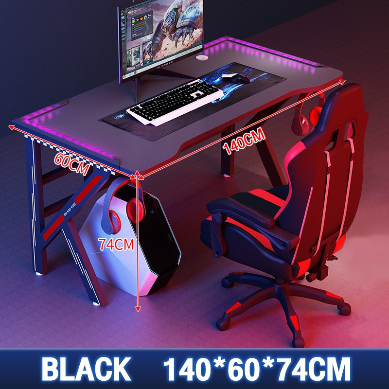 IH Meja Komputer 140cm Meja Gaming Meja Kerja Meja Gaming Meja PC Meja ...
