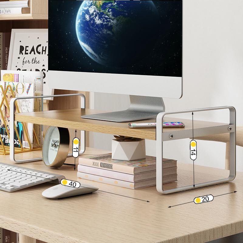 Iron Art Monitor Raiser Monitor Stand Desktop Bookshelf Desktop ...