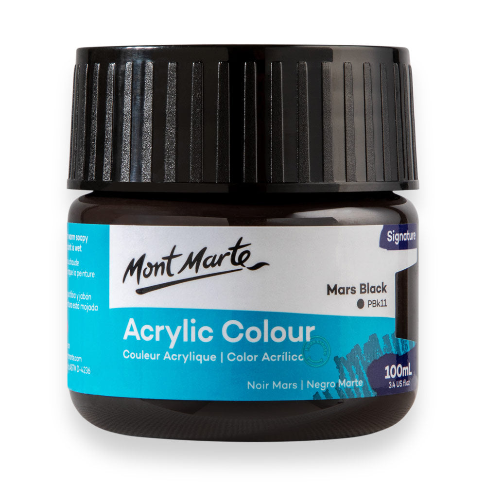 Mont Marte Acrylic Color Paint 100ML-Mars Black | Daraz.com.bd