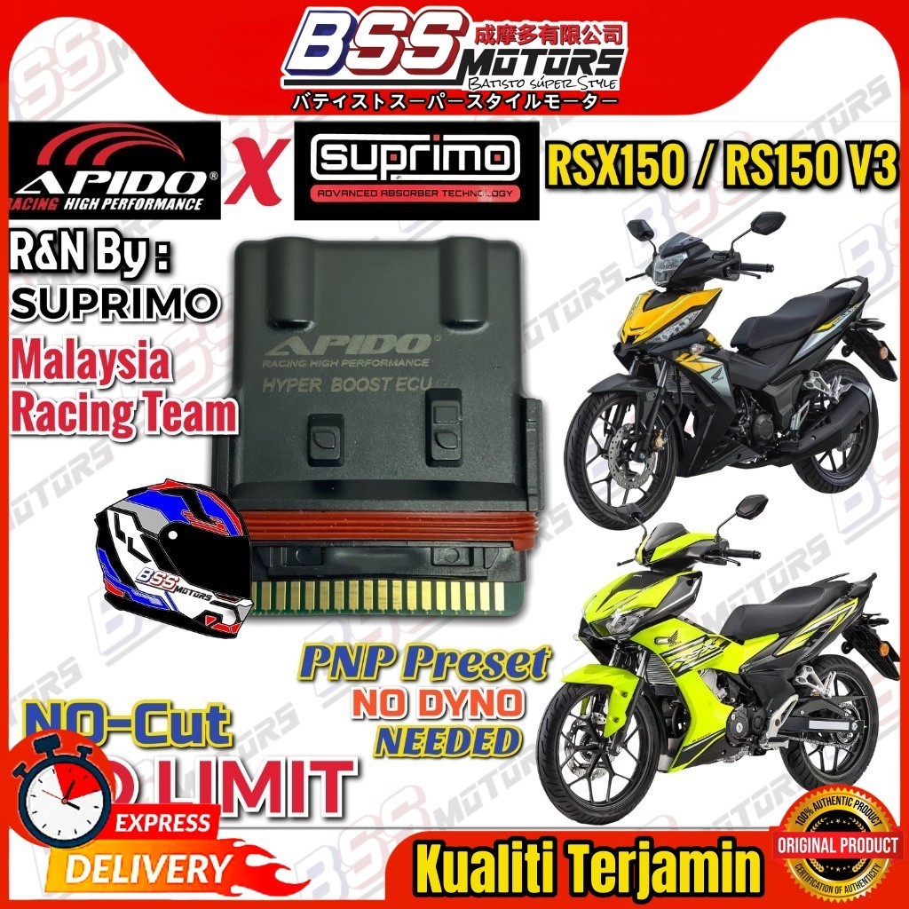 RSX150 RS150 V3 Apido X Suprimo Racing Hyper Boost ECU PNP No Dyno No ...