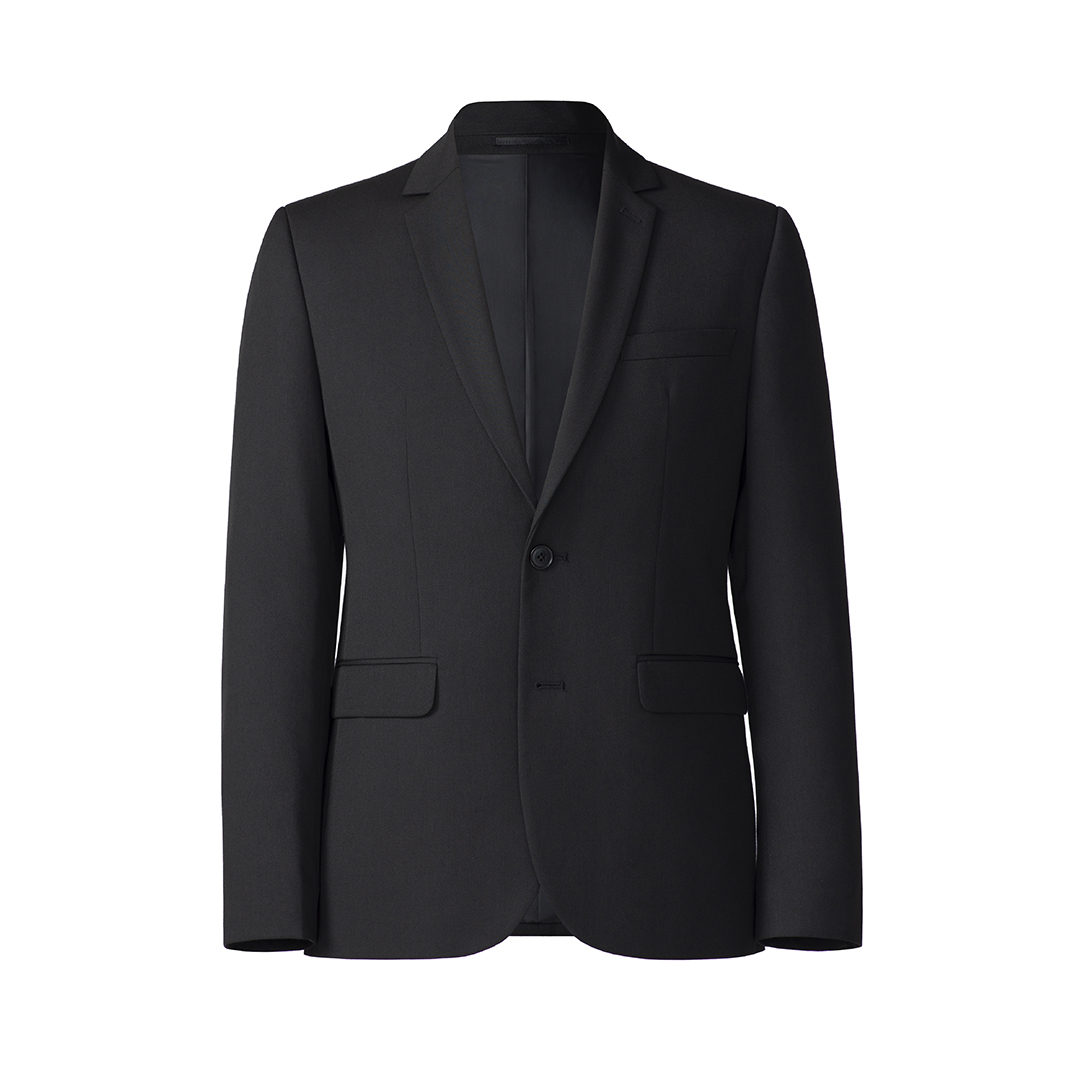 GQ Essential Suits สูทผู้ชายทรงสลิม รุ่น TR Tailored Black สีดำ - GQ ...