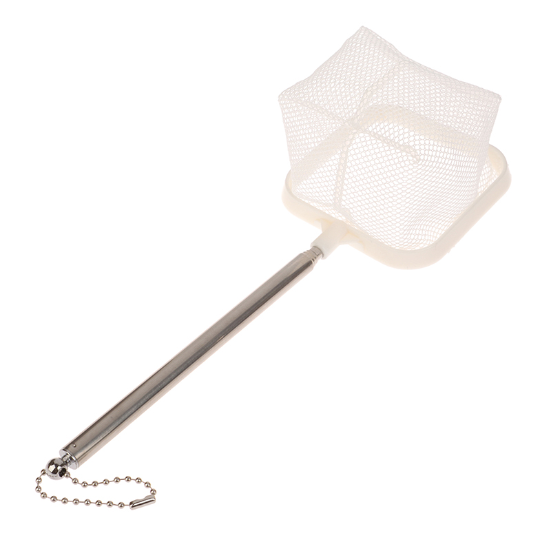 1Pc Aquarium Square Fishing Net Extendable Long Handle Fishing Gear For ...