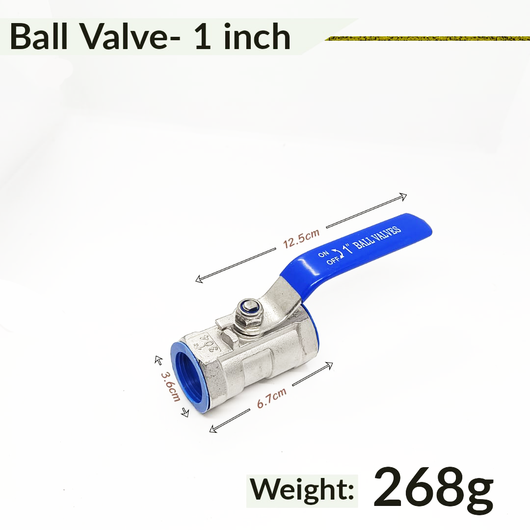 Ball Valve 304 Stainless Steel Female Threaded Injap Bola 1/4", 3/8", 1 ...