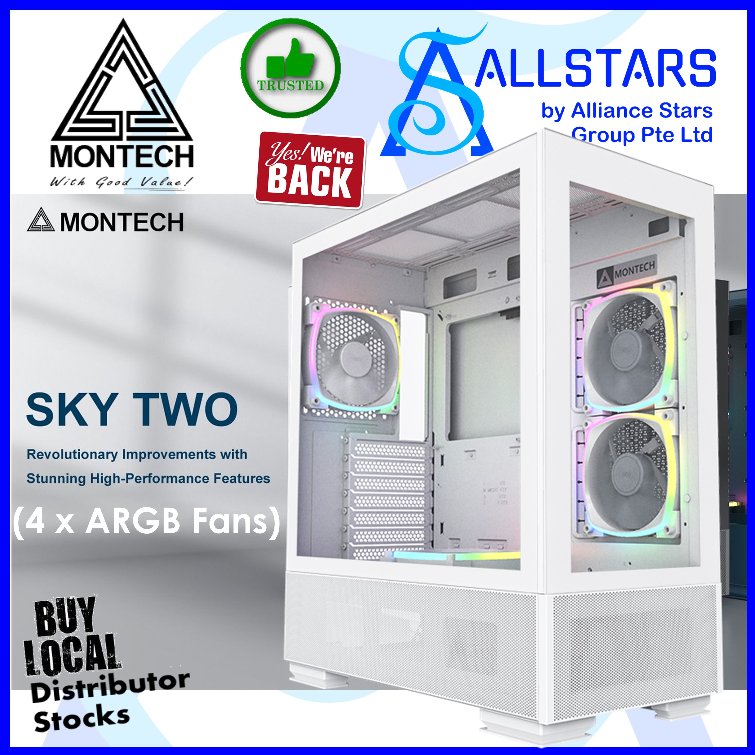 (ALLSTARS : We are Back / DIY PROMO) MONTECH Sky Two ATX Tower Chassis ...