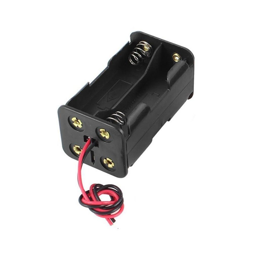 6V Plastic With Wire Leads 4 * AA Batteries Case Box Double-deck 4 x AA ...