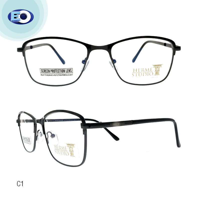 EO Herme Studio HS19511 Non-graded Anti-Radiation Eyeglasses for Men ...