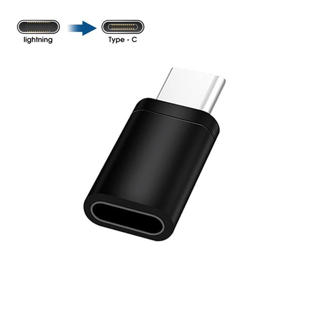 Lightning Female To Micro USB Type C Male Adapter Connector Data Sync ...