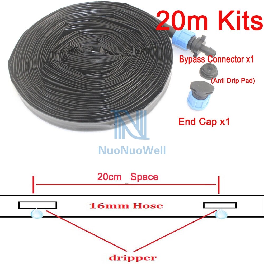 Nuonuowell Agriculture Drip Irrigation Tape Inner Dia.16Mm Drip Line 0 ...