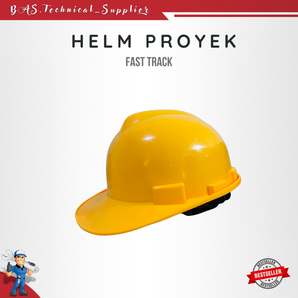 Helm Proyek Model Fast Track Tali Dagu SNI / Safety Helmet | Lazada ...