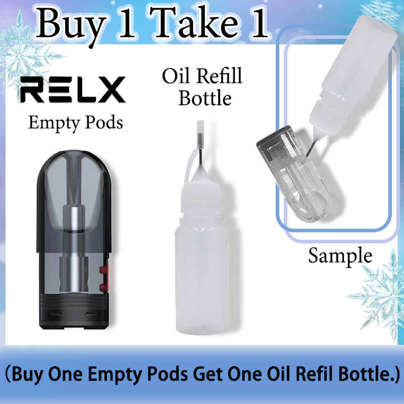 【Buy 1 take 1 】Relx Pods 10ml Oil Refill Bottle Empty Bottles for ...