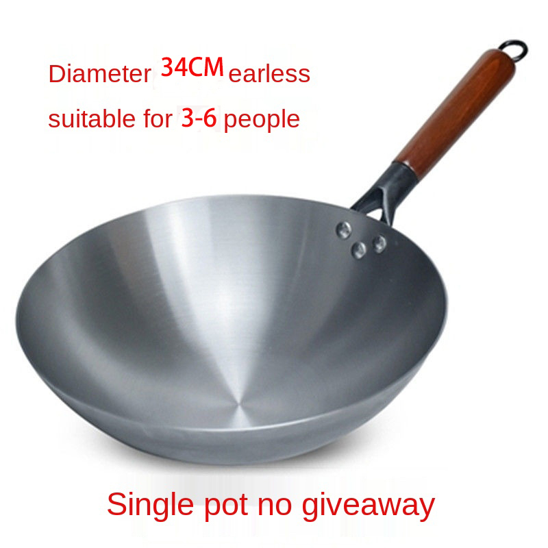 High Quality chinese fudong wok pan Carbon steel commercial wok chef wok pan non stick cooked ...
