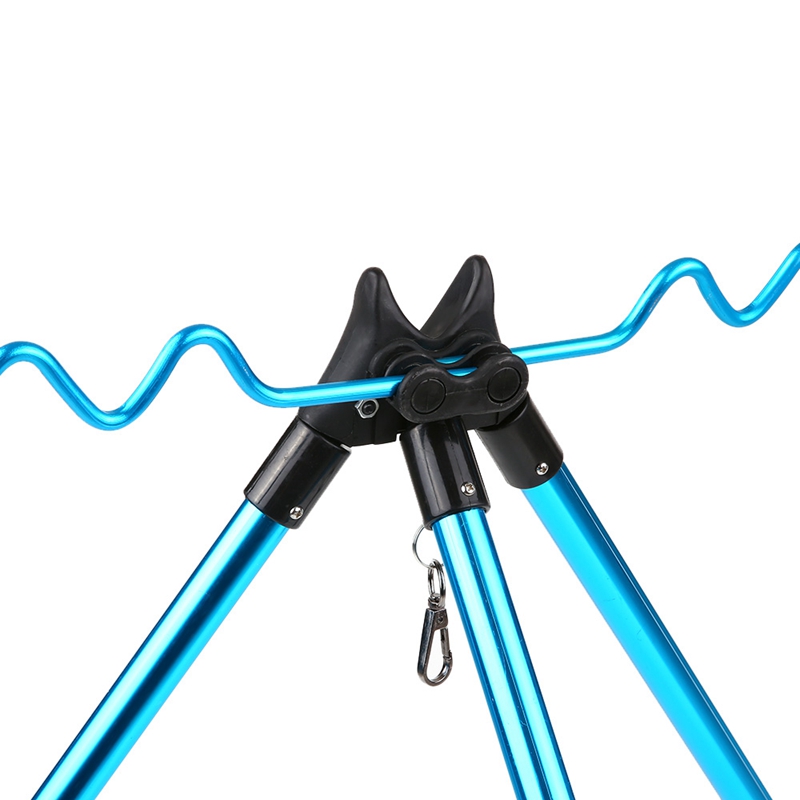 Portable Telescopic Adjustable Fishing Rods Tripod Stand Aluminum Alloy ...