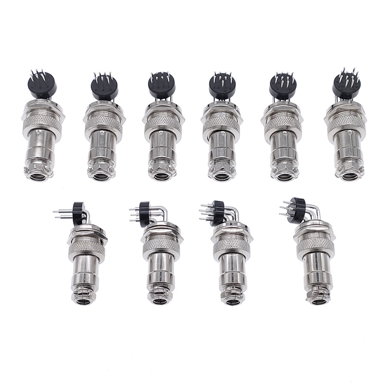 Gx16 Connector Circuit Board Aviation Plug Soldering Plate Socket 90 ...