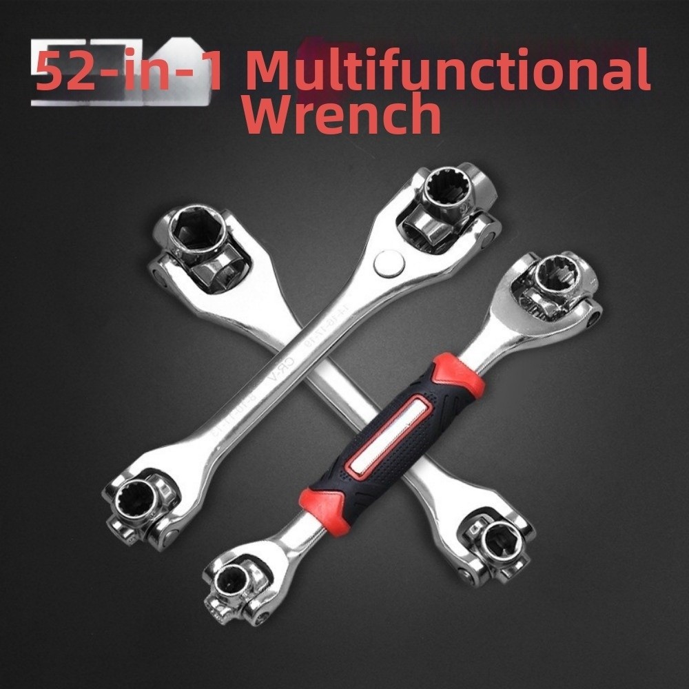Heavy Duty 360° Rotating 52-in- Socket Wrench Hand Tools Hexagonal ...