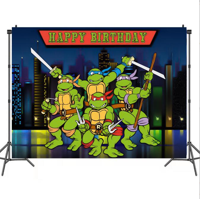 Teenage Mutant Ninja Turtle Backdrop Party Supplies Poster for Kids ...