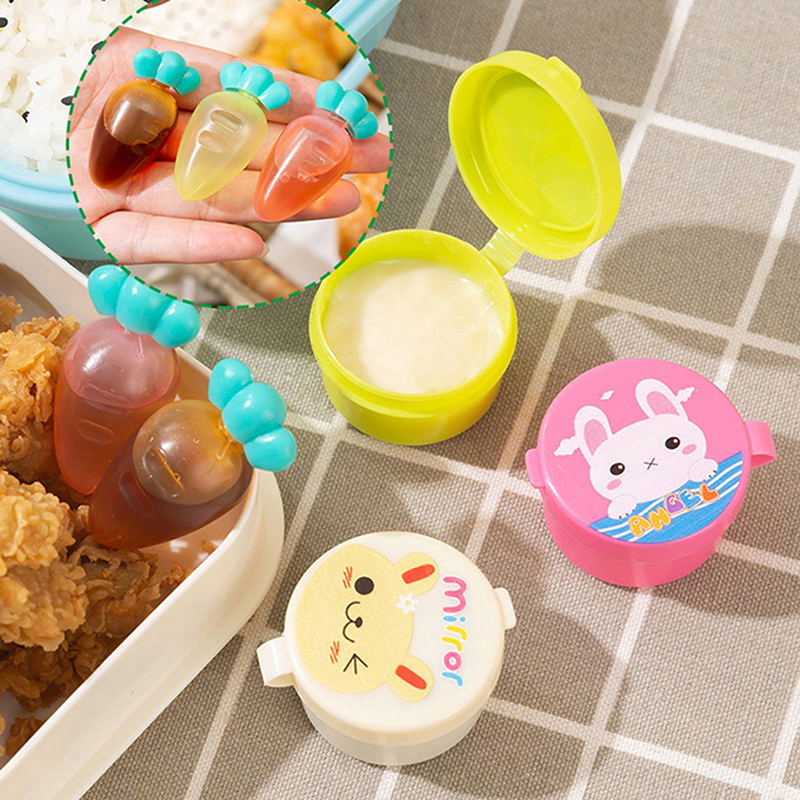Cartoon Sauce Bottle Mini Bento Box Animal Friend Soy Sauce Box Tomato ...