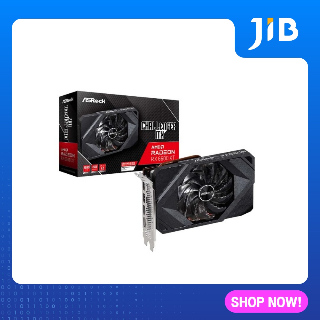 การ์ดจอ ASRock VGA RX 6600 XT Challenger ITX 8GB GDDR6 128-bit ประกัน ...