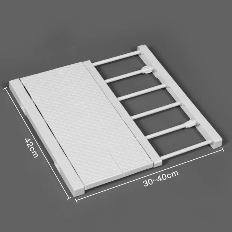 EmmAmy Extendable Wardrobe Shelf Adjustable Closet Organizer Rack ...