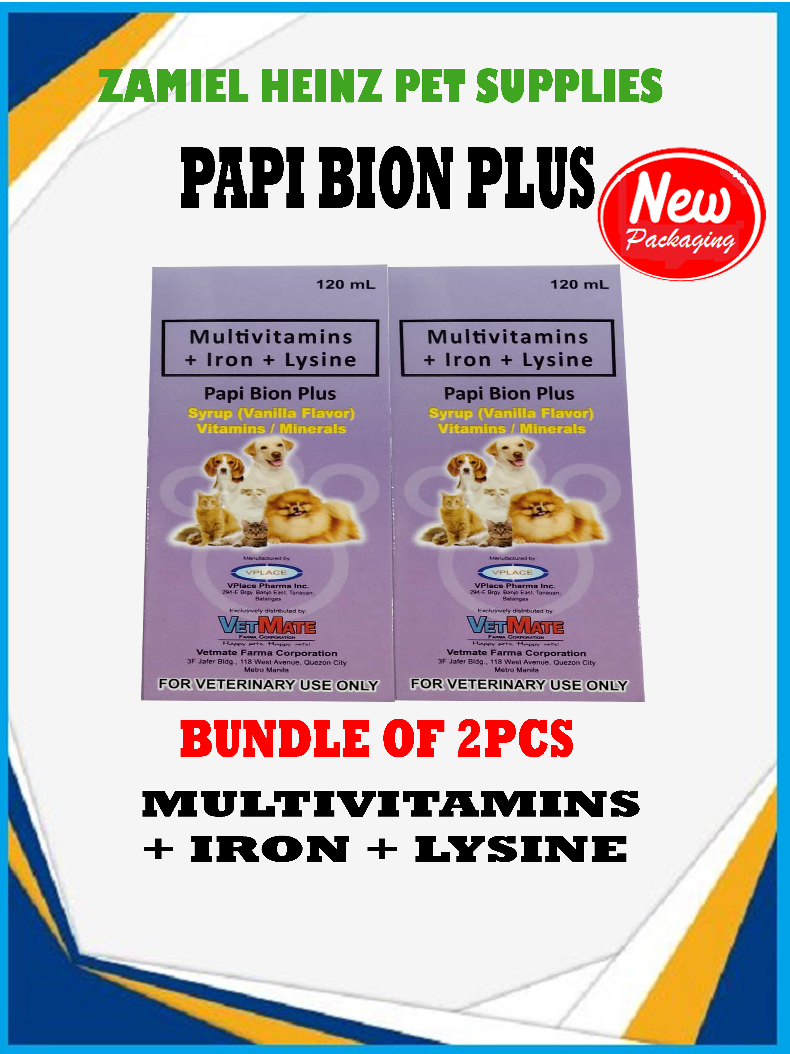 PAPI BION Plus (MULTIVITAMINS+IRON+LYSINE) BUNDLE OF 2PCS 120ML | Lazada PH