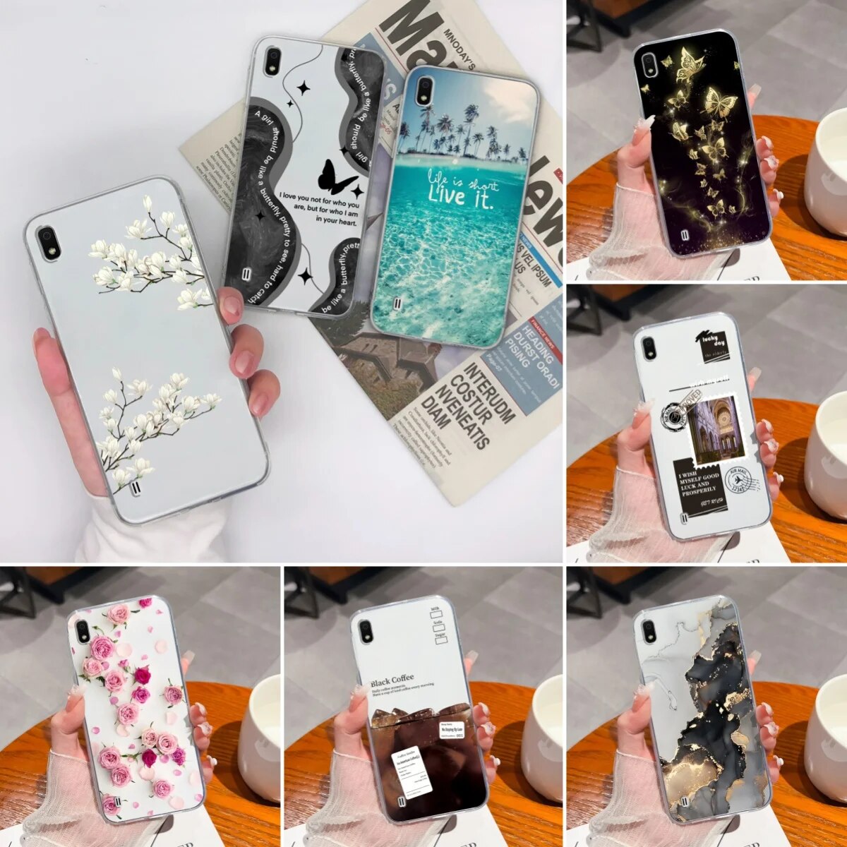 For Samsung Galaxy A10 A10S A10E A20S Case Simple Tag Soft Slim TPU ...