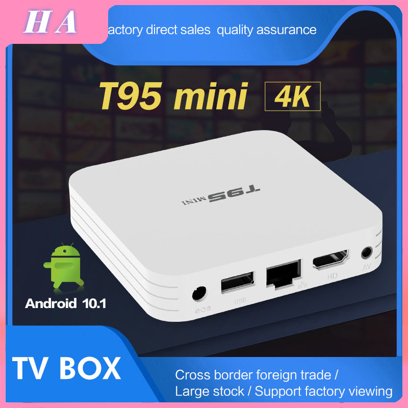 HA กล่องสมาร์ททีวี T95 MINI 4K Android 10.0 H.265 Quad core Wifi 2.4g ...