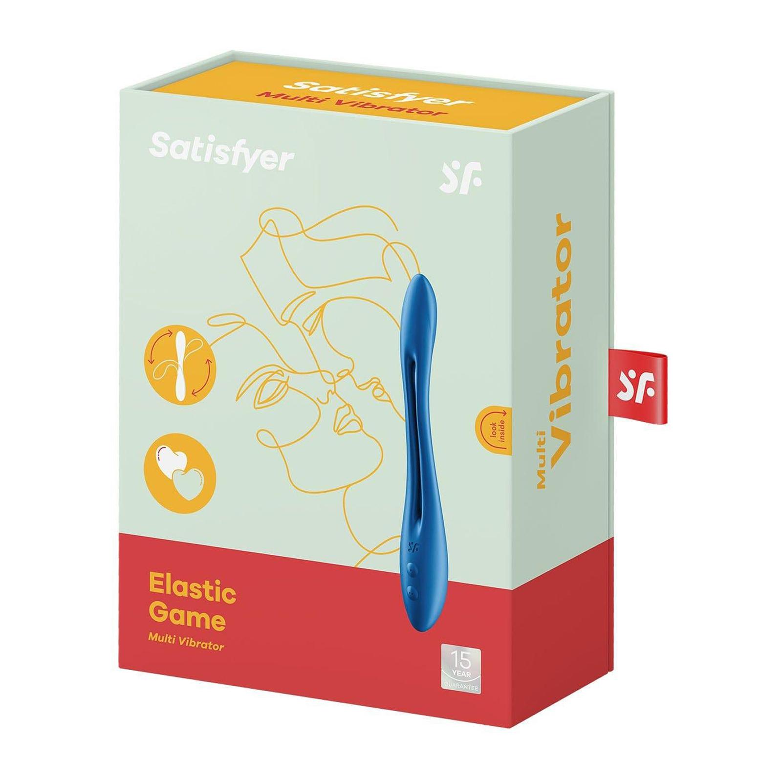 Satisfyer Elastic Game Flexible Multi Vibrator (Dark Blue) Blue ...