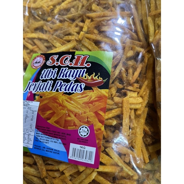 Kerepek Jejari Ubi Kayu Pedas , Kerepek Ubi Kayu Biasa 1Kg / 520 G | Lazada