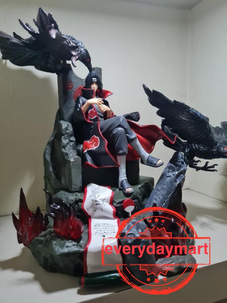 NARUTO🔥ITACHI UCHIHA SITTING POSE 32cm🔥ACTION FIGURE GK TOYS STATUES💥 ...