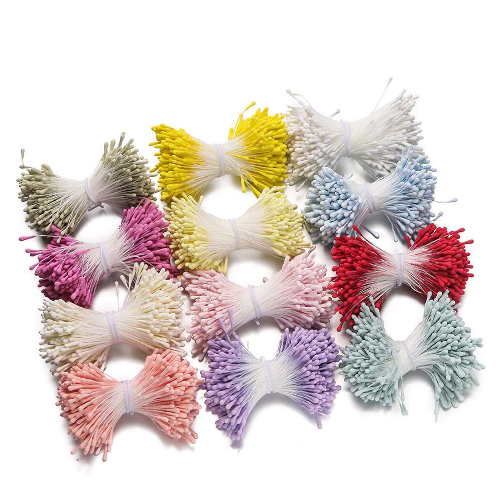 St. kunkka 150pcs/pack 2 * 60mm Double-headed Stamens Artificial Flower ...