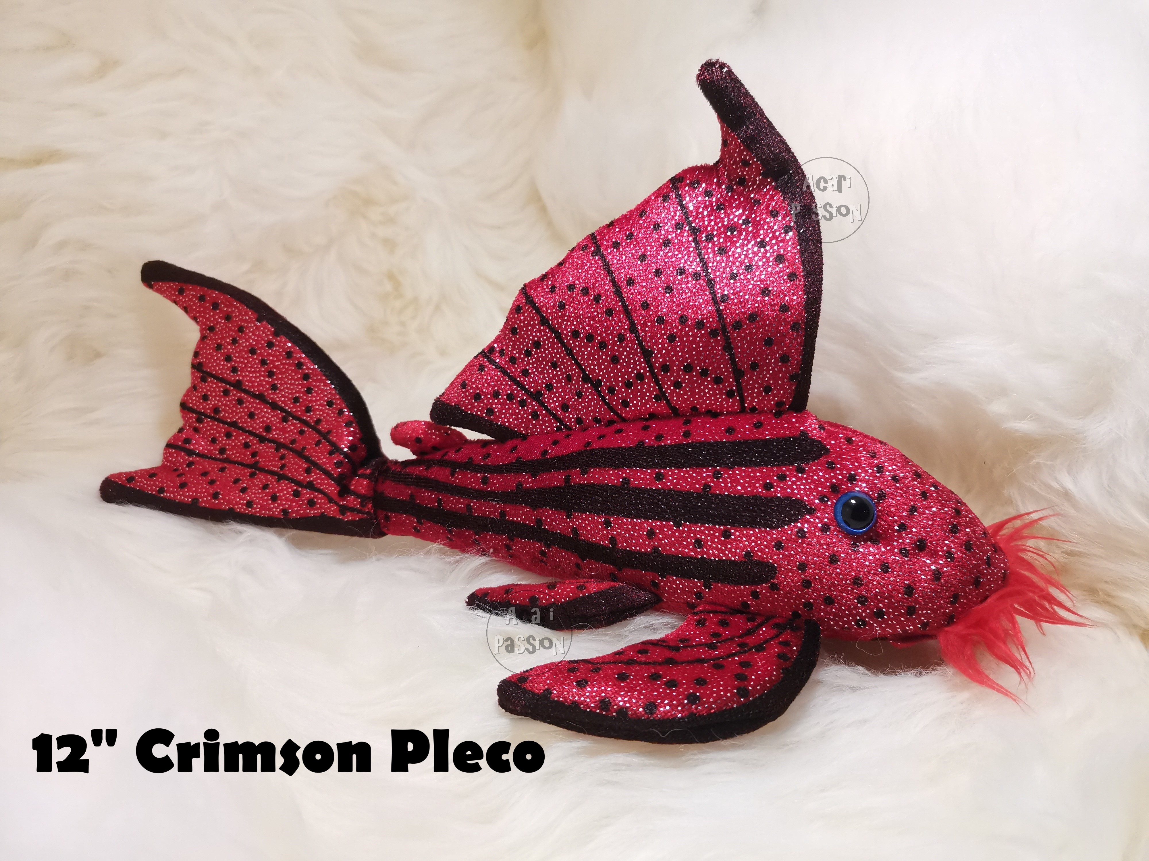 Crimson Pleco - Plushies Soft Toy from Original Green Pleco (US Brand ...